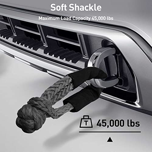 Synthetic Soft Shackle, 1/2 Inch x 22 Inch Recovery Soft Shackle ...