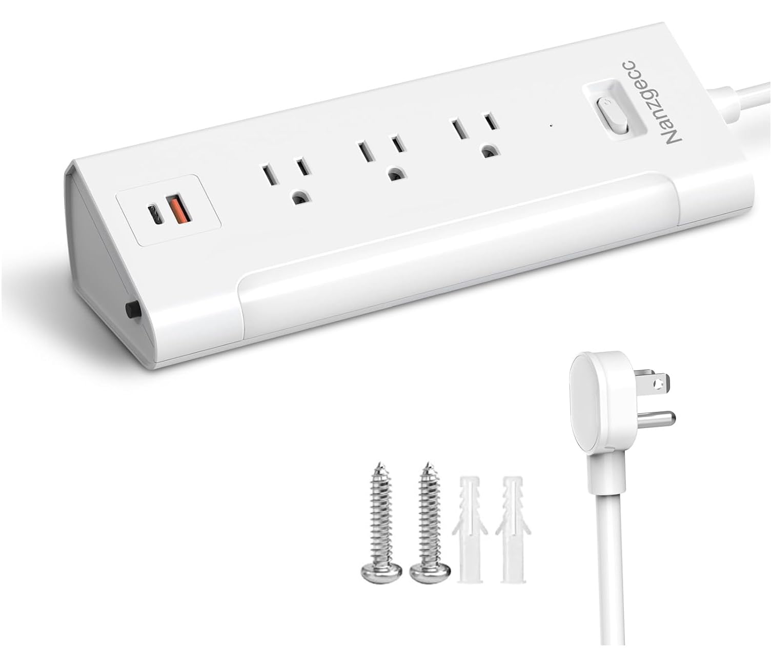 USB C Power Strip with 20W, Surge Protector with USB C Ports,5Ft Flat ...