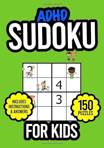 ADHD Sudoku For Kids: A Math Puzzle Activity Book For Children With ...