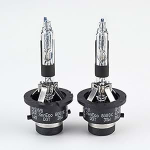 Amazon.com: HYB 8000K 35W D4R car Xenon HID Headlight Replacement Bulb (Pack of 2): Automotive