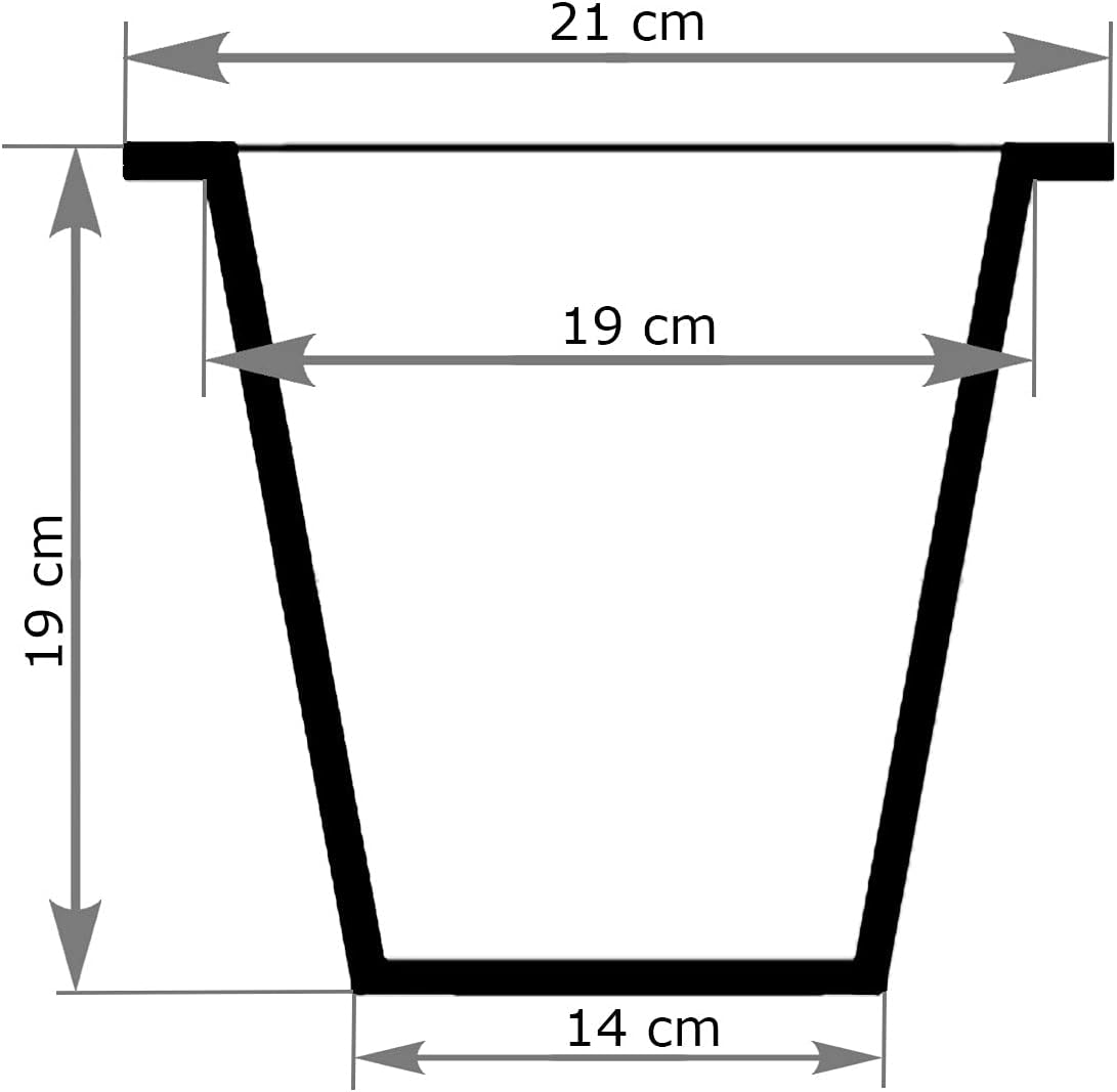 Vivanno Flower Pot Insert Plastic Insert Plant Insert 19 x 21 x 21 cm ...