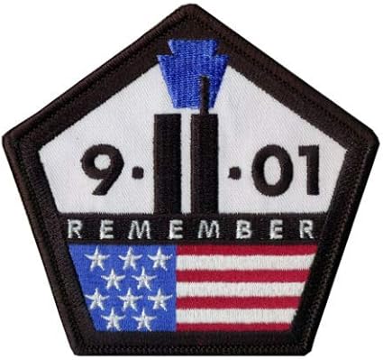Amazon.com: 9-11 Remembrance Full Color Patch, 3 3/4" X 3 5/8" Wax ...