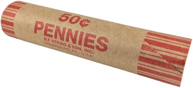 Amazon.com : N.F. String Penny Preformed Coin Wrappers, 100 Count ...