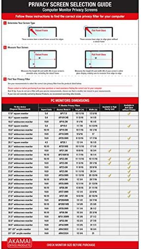 Akamai Office Products (Diagonally Measured Privacy Screen For ...