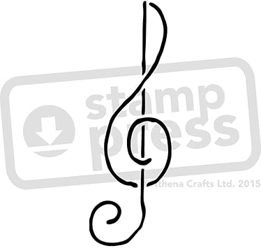 Amazon.com: Large A2 'Treble Clef' Wall Stencil / Template (WS00016500 ...
