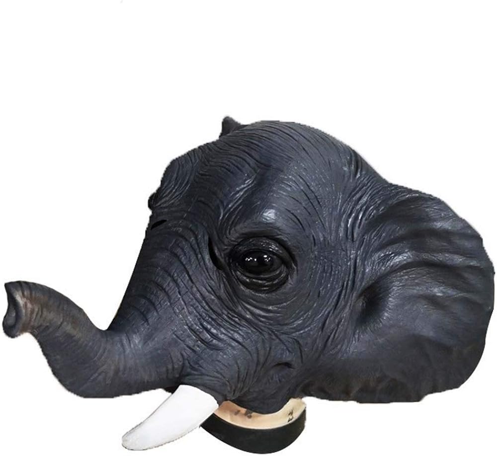 A-myt Máscara de comedia única para Halloween, máscara de elefante ...