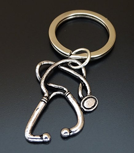 Amazon.com: Stethoscope Keychain, Stethoscope Charm, Stethoscope ...