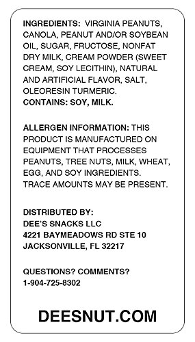 Dee's Nuts Banana Pudding Flavored Gourmet Peanuts (10 oz) | Pricepulse