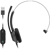 Amazon.com: Cisco Headset 321Q USB, Wired Single On-Ear Headphones ...