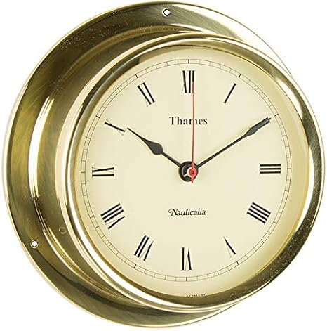 Brass Thames Clock: Amazon.co.uk: Kitchen & Home