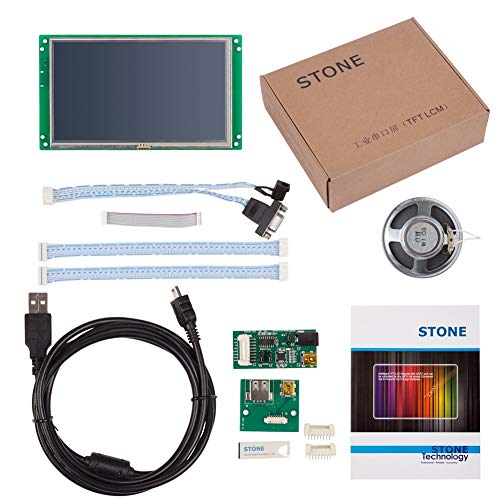7" Inch HMI 800x480 TFT LCD UART HD STONE Brand Monitor Full Color ...