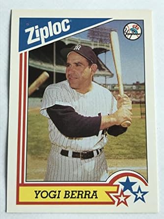 Amazon Yogi Berra Baseball Card 1992 Ziploc Base 10