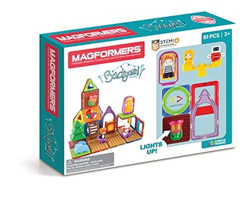 Magformers Backyard Adventure 61 Piece Set, for Children Ages 3 and ...
