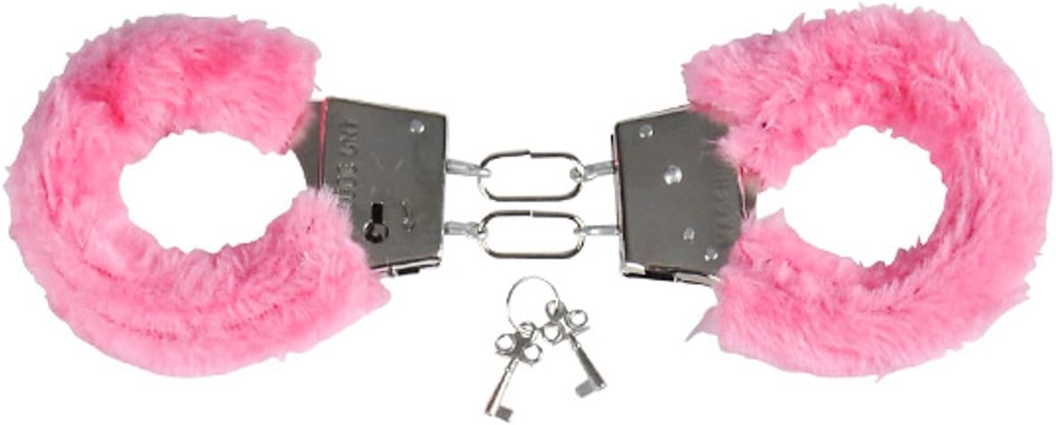 Sexy Valentines Day Pink Fuzzy Furry Lovers Handcuffs: Amazon.co.uk ...