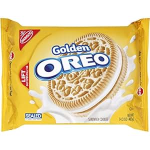 Amazon.com: OREO Golden Sandwich Cookies, Vanilla Flavor, 1 Resealable ...