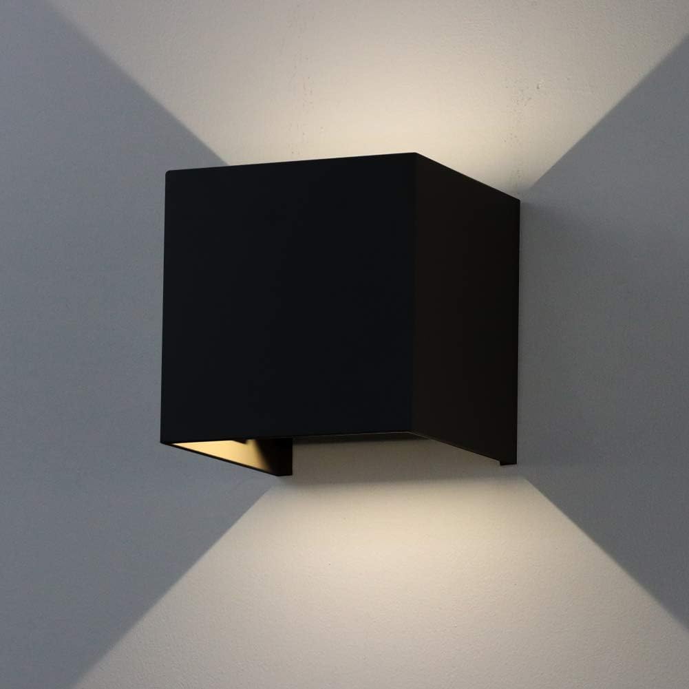 K-Bright 7W LED Wall lamp,IP 65 Outdoor wall light,Black,400K-4500K ...