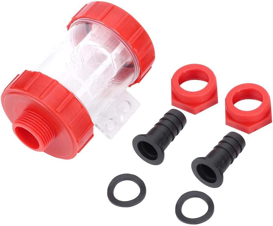 TOPINCN In-Line Mesh Filter Plastic Built-In Precision Filter High ...