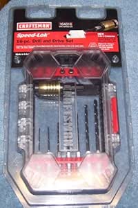 Amazon.com: Craftsman Speed-Lok 16 Piece Drill and Drive Set 64316 ...