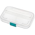 Amazon.com - Sterilite Small Divided Pencil Box, Stackable Plastic ...