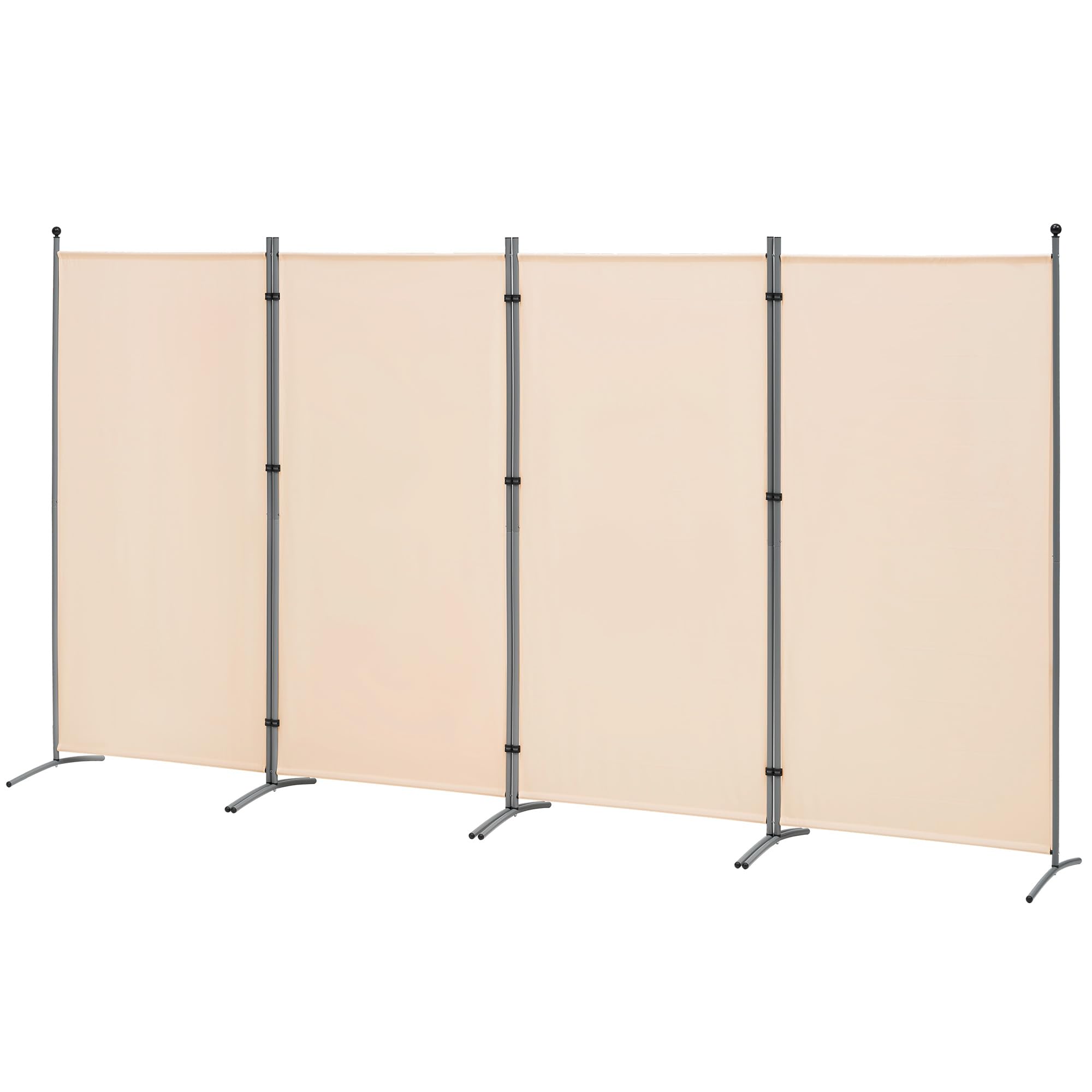 Spurgehom 4 Panel Room Divider Folding Privacy Screen, Freestanding ...