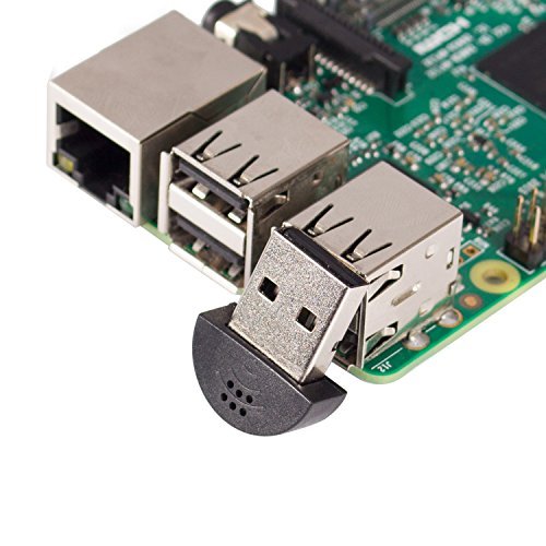 SunFounder USB 2.0 Mini Microphone for Raspberry Pi 4 Model B, Module 3B+, 3B 2 Module B & RPi 1 ...