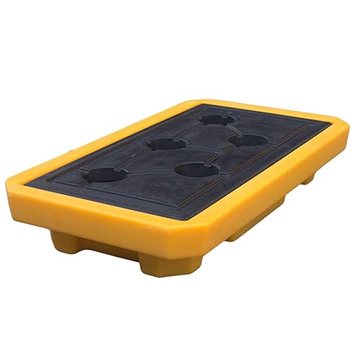 Spill-Proof Tray Oil Tank Spill Tray，Containment Spill Pallet, Yellow ...