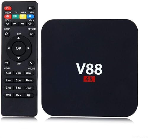 V88 UHD 4K Android 5.1 Smart TV Box 1+8GB Quad-Core WiFi HD 1080P 3D ...