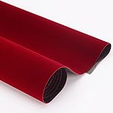 Amazon.com - VEELIKE Dark Red Velvet Fabric Wallpaper Self Adhesive ...