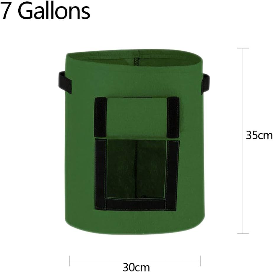 LINVINC Plant Bags – 26 L/7 Gallon Soft-sided Plant Pots – Growing Bag ...