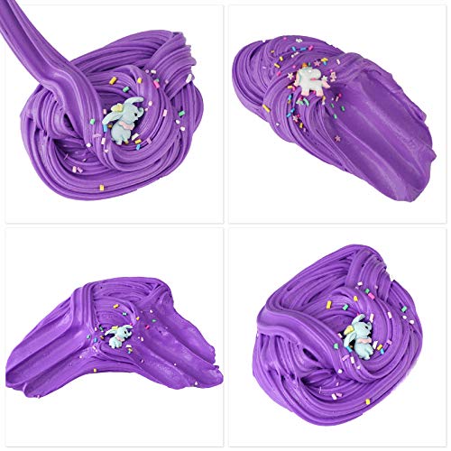 Luclay Fluffy Slime Putty Slime，4 Packs Soft Butter Slime Kit Stress ...