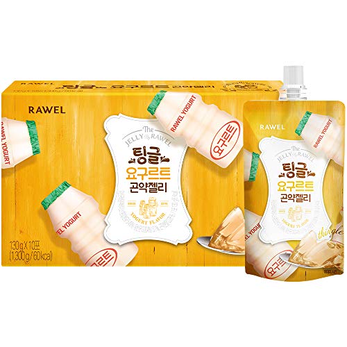 RAWEL Thingle Delicous Konjac Jelly 1box (130ml x 10packs) / 6 Calories ...