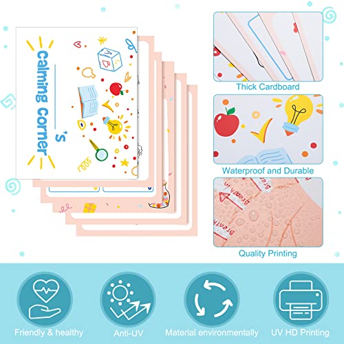 16 Pack Calm Down Corner Classroom Kit, Feelings Poster, Emotion Puzzle ...