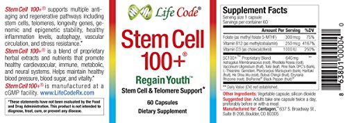 Stem Cell 100+: Multi-Pathway Anti-Aging & Regeneration Supplement ...