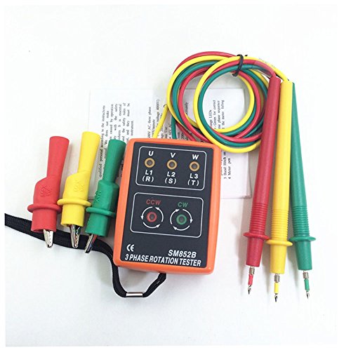 Buy SM852B Portable 3 Phase Sequence Rotation Tester LED Indicator and ...
