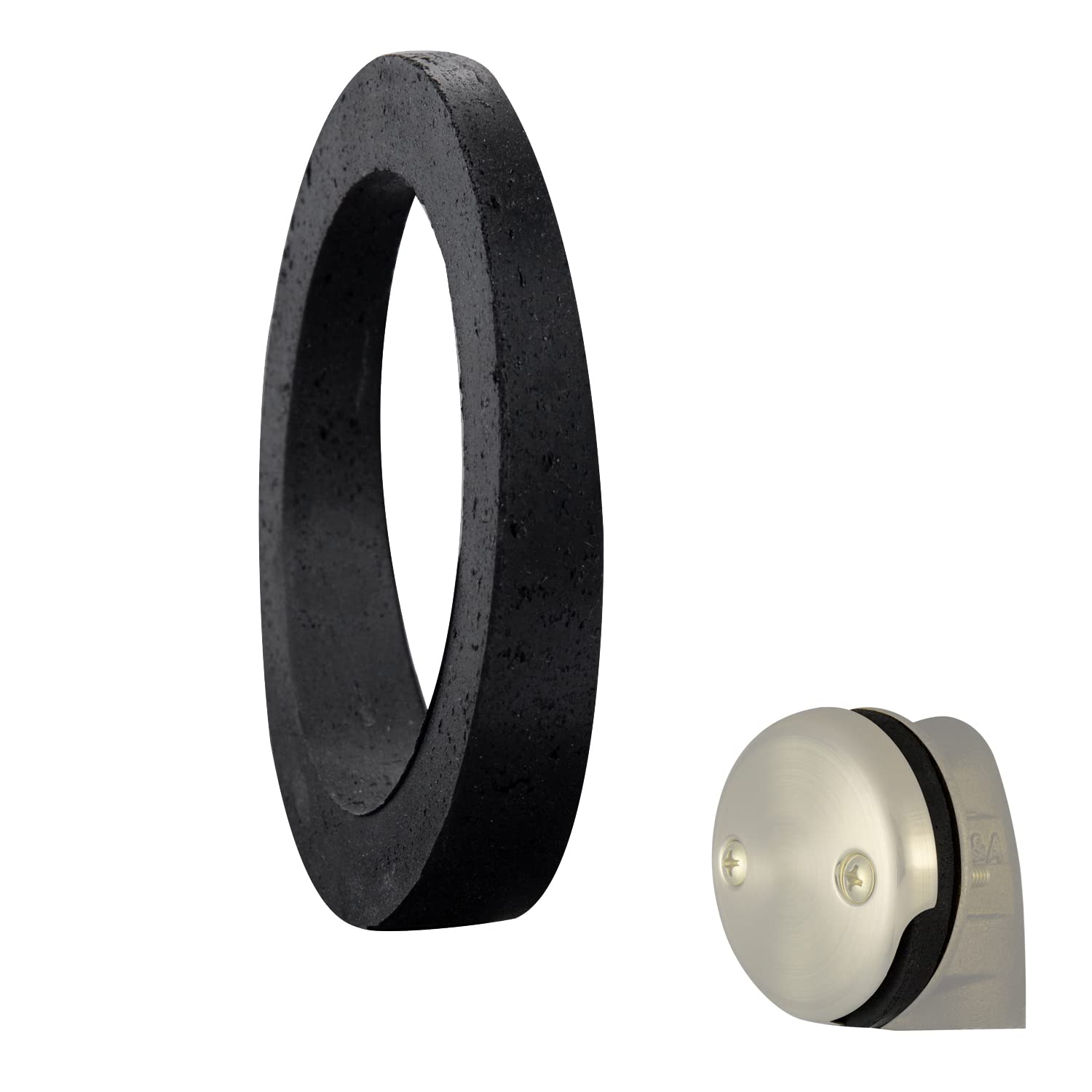 Bathtub Sponge Gasket Replacement for Overflow Plate, Rubber, Black for ...