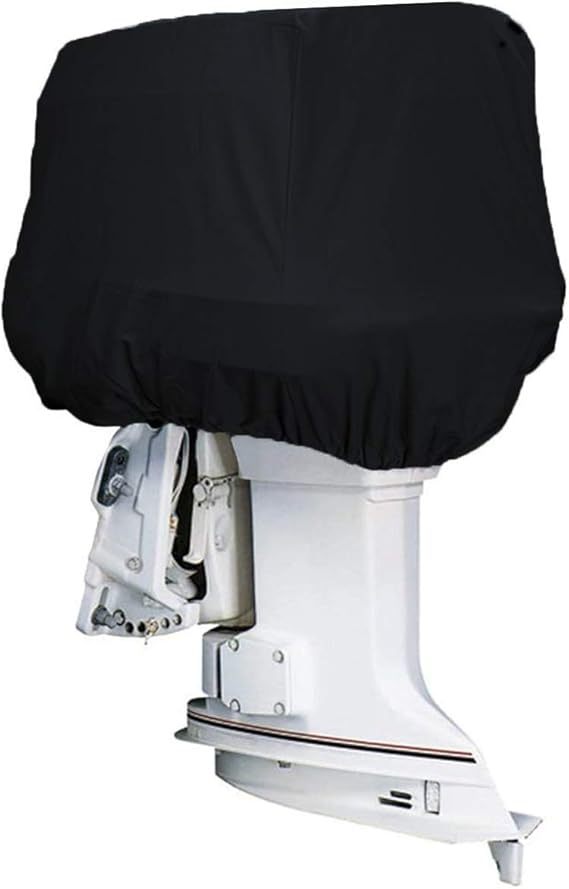 OVCRNIBI Full Outboard Motor Cover, Upgraded Waterproof UV Resistant ...