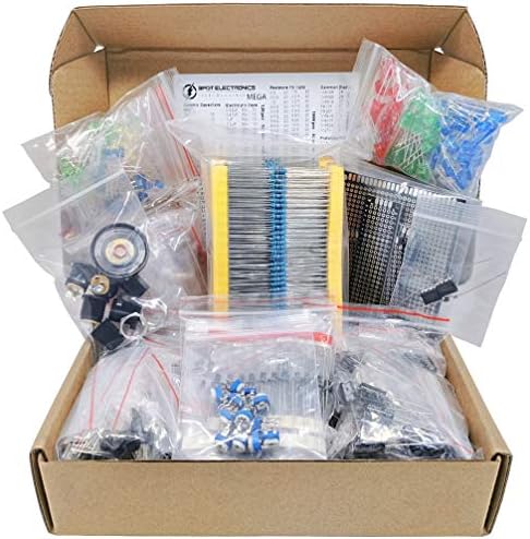 3pdt Mega Electronic Component Kit Assortment, Capacitors, Resistors ...