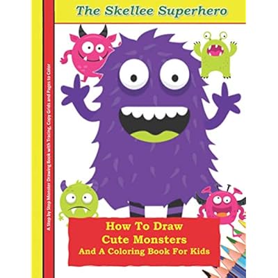 Buy How to Draw Cute Monsters And Coloring Book For Kids A Step by Step ...