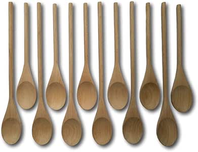 Cuchara de cocina de madera, cucharas de madera para mezclar utensilios ...