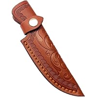 Amazon.com: Leather Sheath Fixed Blade Straight Knife Leather Sheath ...