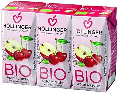 Hollinger Apple Cherry Organic Juice with No Added Sugar, Not from ...