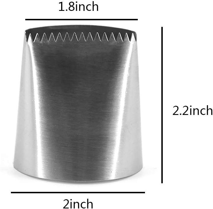 Skystuff 2 Pack Large Cake Icer Piping Nozzles, Piping Tips, Stainless ...