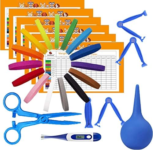 Puppy Kitten Whelping Kit, Newborn Dogs Cats Pet Whelping Kit with 6 ...