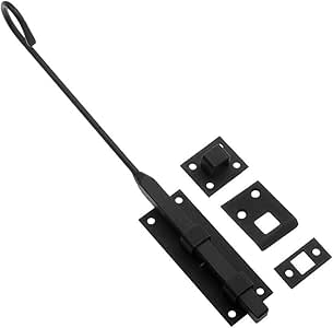 12" Forged Iron Cane Bolt with Curled Handle - Door Hardware - Amazon.com