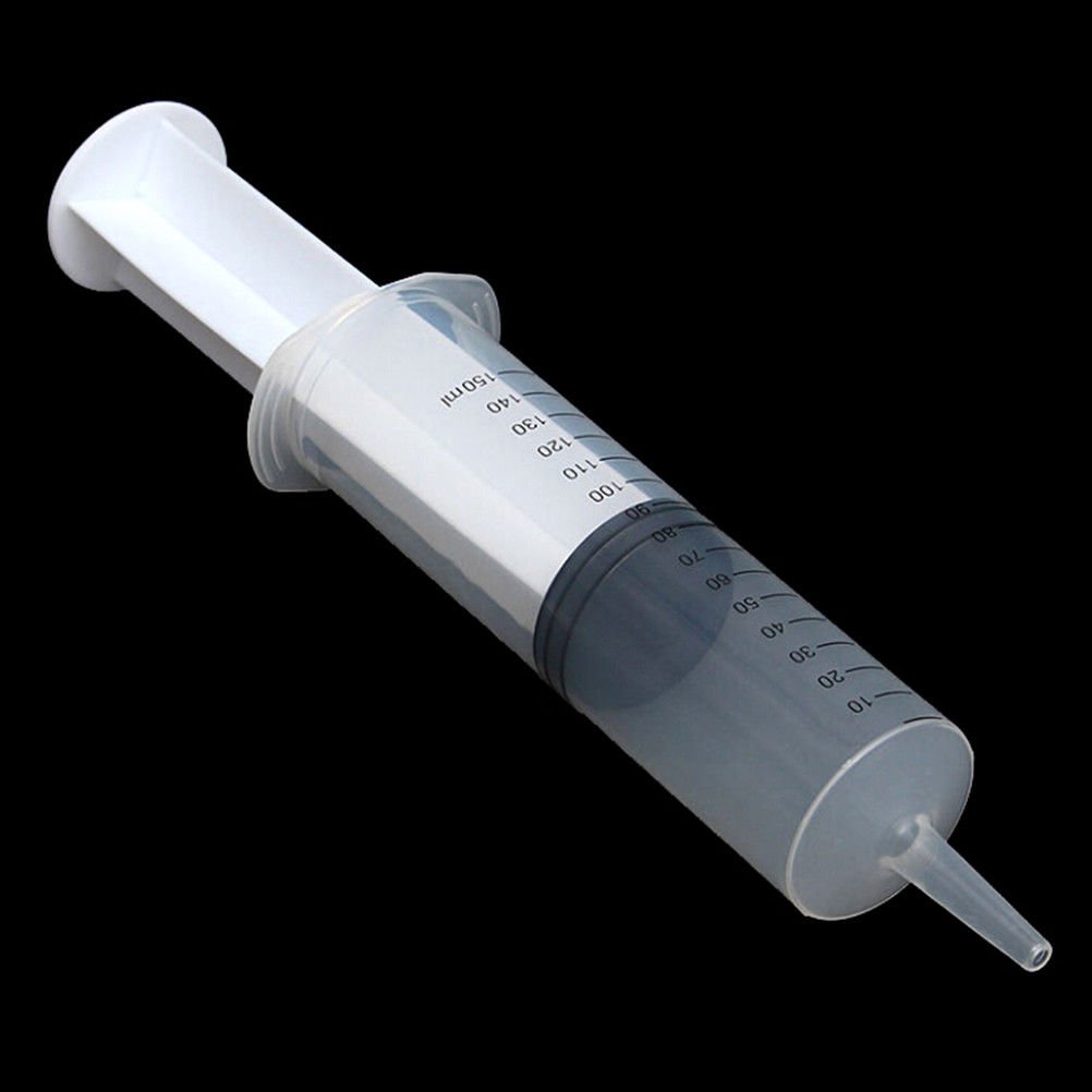 150ml Plastic Syringe Reusable Tube Clear for Measuring Liquids Medical ...