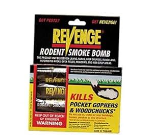 Amazon.com : Revenge Rodent Smoke Bombs (8-pack) Kills Rats Moles ...