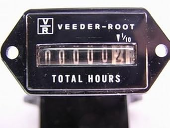 1 Veeder-Root 7795 AC Hour Meter 240V 50Hz Rectangular Panel Mount W ...