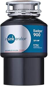 InSinkErator Badger 900 3/4 HP Continuous Feed Garbage Disposer - Food ...