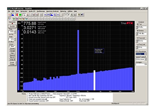TrueRTA Audio Spectrum Analyzer for Windows PCs, Level 3 Registration ...