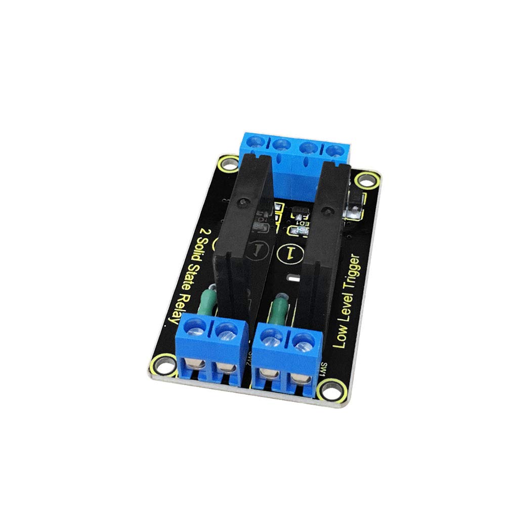 KEYESTUDIO 5V 2 Channel Solid State Relay Module 240V AC for Arduino U ...